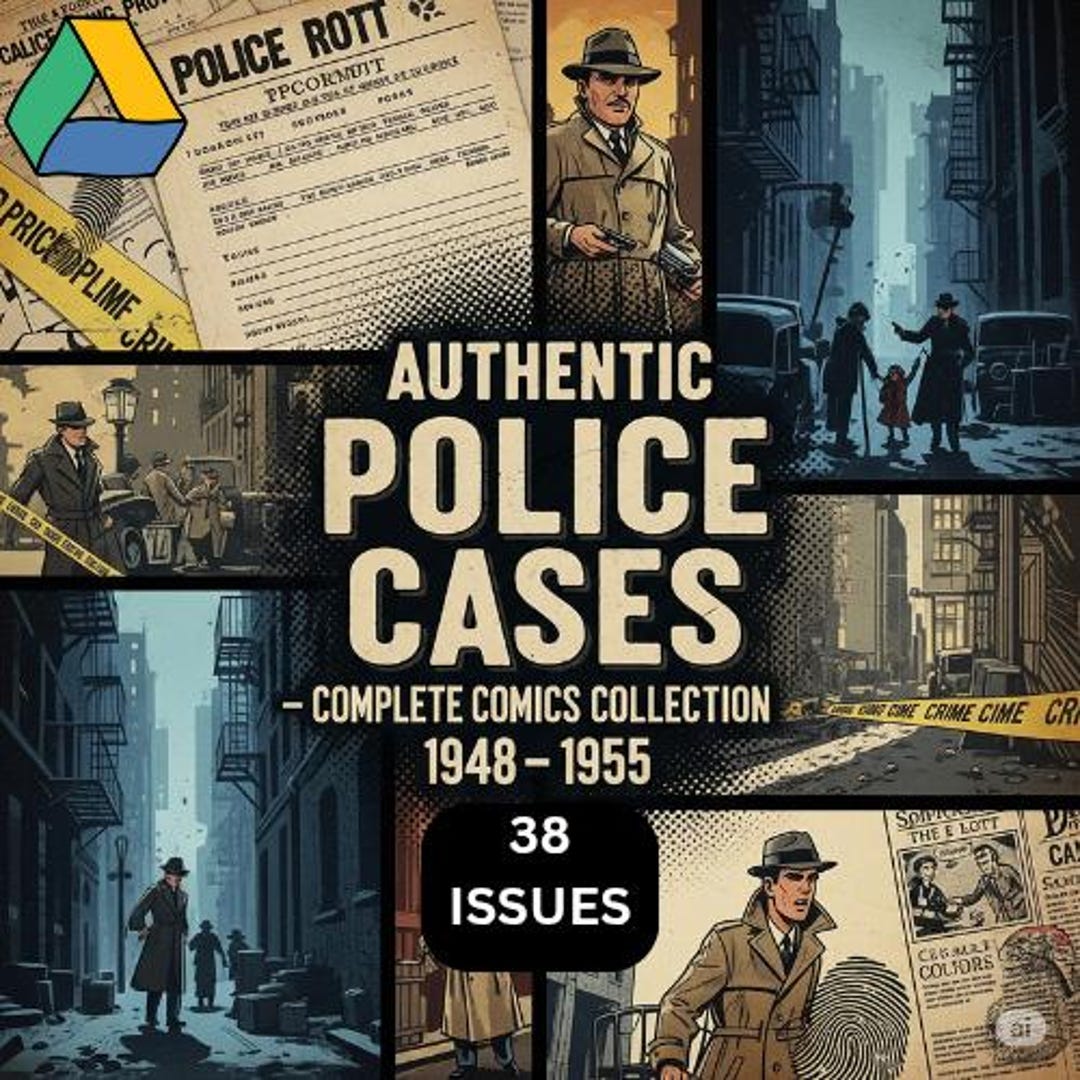 Authentic Police Cases Comics Collection 1948-1955, 38 Issues, Apc ...