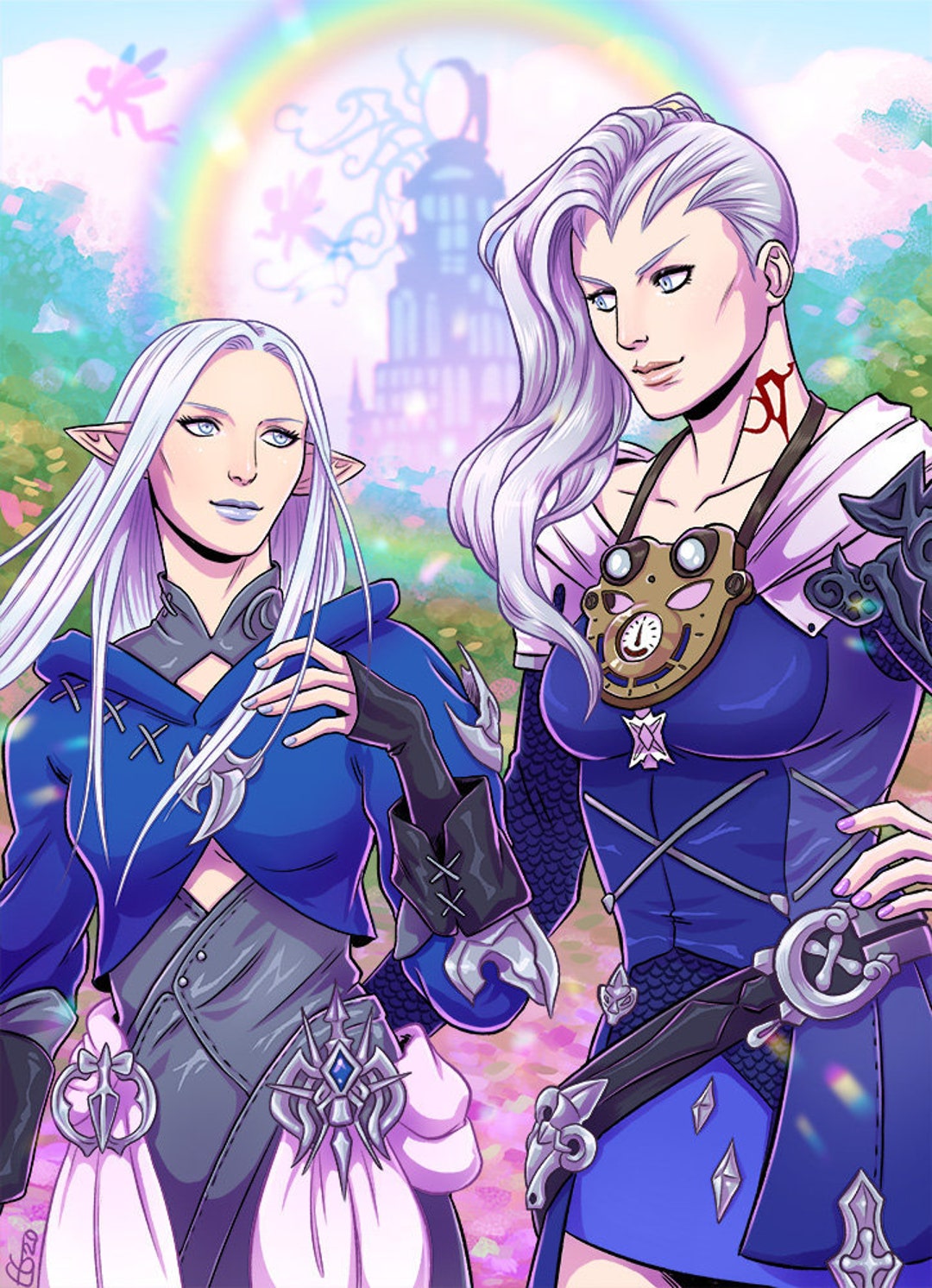 FFXIV Ysayle and Moenbryda 5 X 7 Print - Etsy