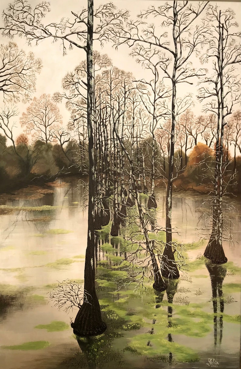 Southern Reflections - Original, Acrylic on Canvas - Mississippi ...