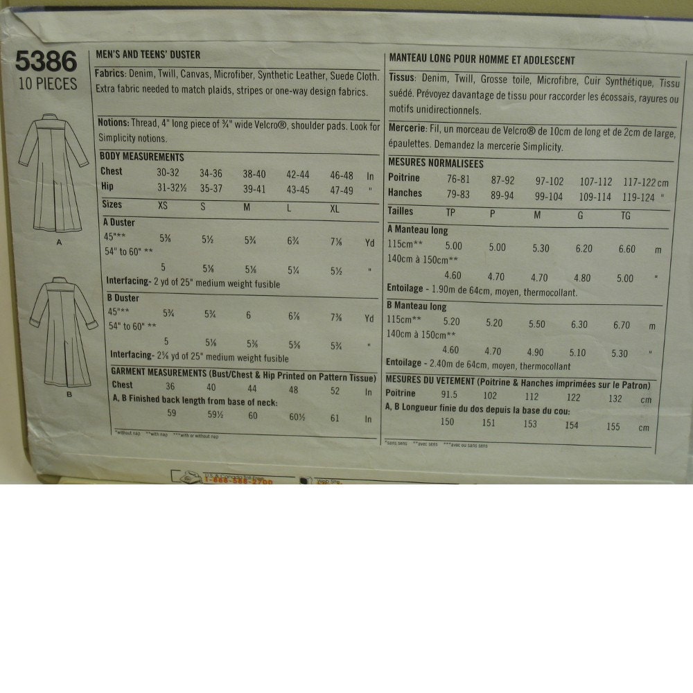 Men's Matrix Duster Coat Costume Pattern Sci-fi Fantasy - Etsy