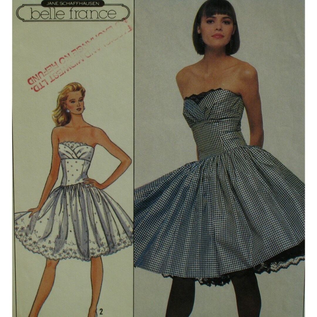 Strapless Prom Dress Evening Overlap Bodice Fitted Midriff - Etsy