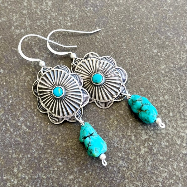 Concho Earrings - Etsy