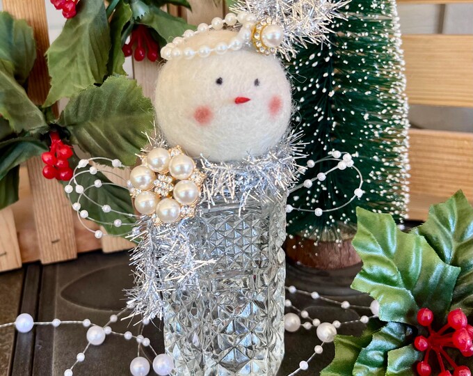 Large VTG Salt Shaker Snow Angel - Etsy
