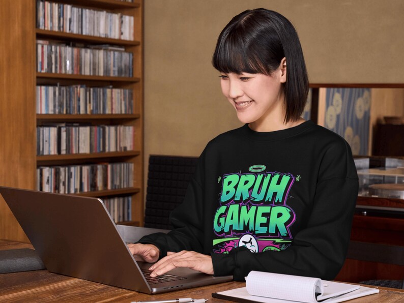 Bruh Gamer Printable Graphic | Funny Gamer Wall Art | Digital Download ...