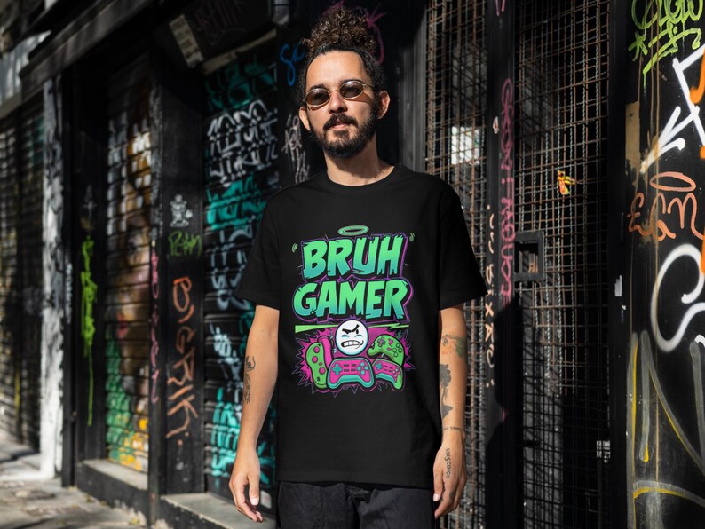 Bruh Gamer Printable Graphic | Funny Gamer Wall Art | Digital Download ...