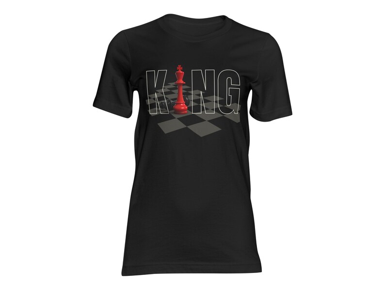 King Chess Printable Art | Bold Chess King With Fallen Pawn | Digital ...