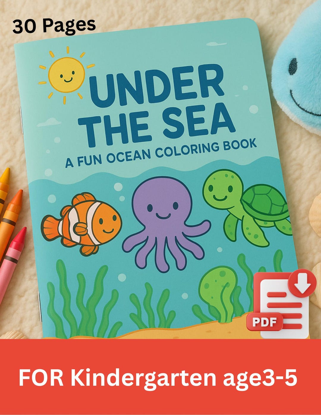 Ocean Adventures Coloring Book - Printable Sea Life Pages for ...