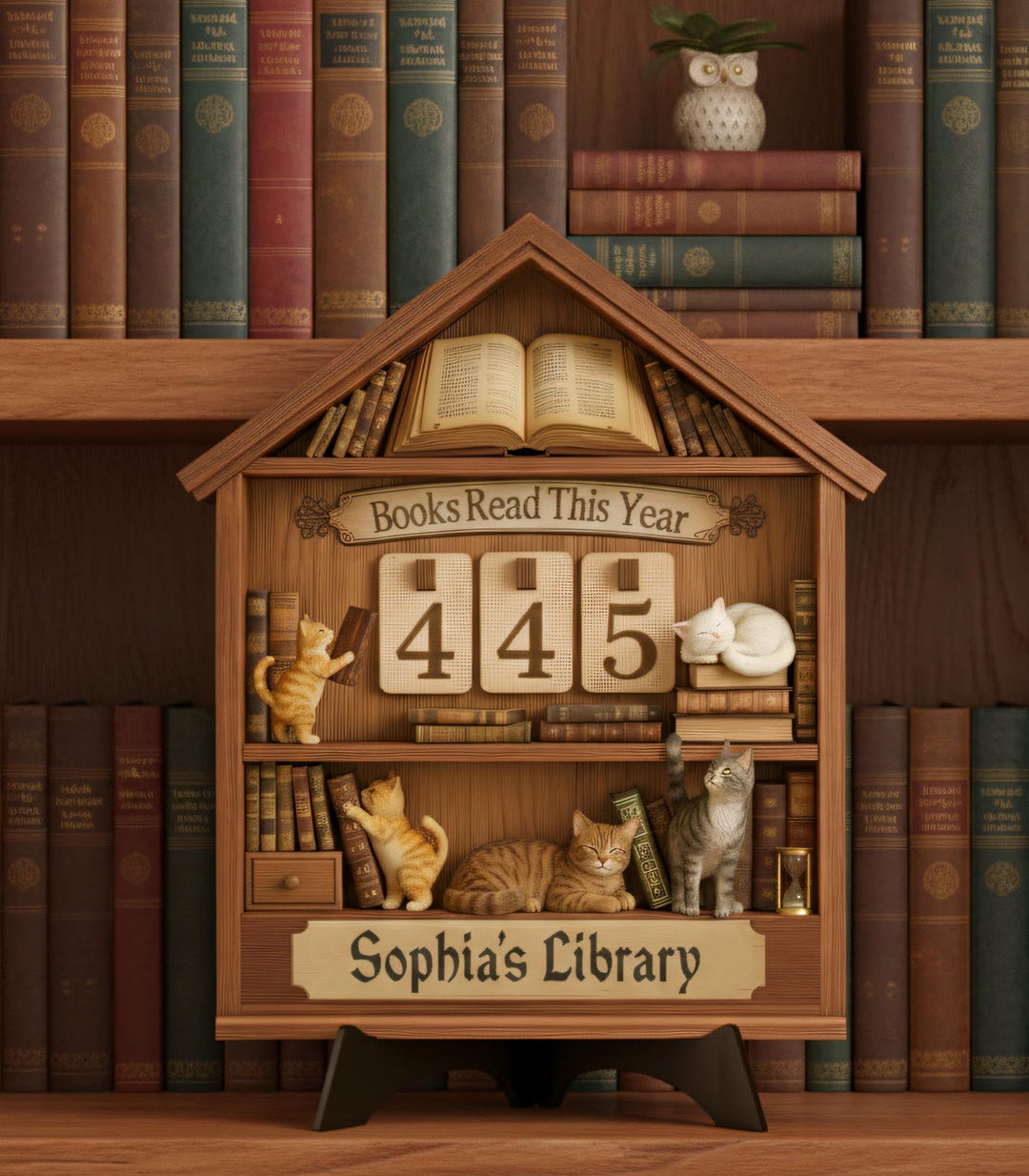 Vintage Book Read Tracker, Personalized Book Lover Gift, Reading ...