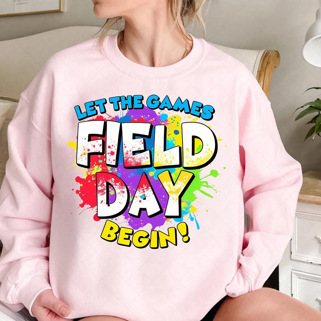 Field Day PNG, Let the Games Begin 2025 PNG, Colorful School Field Day ...