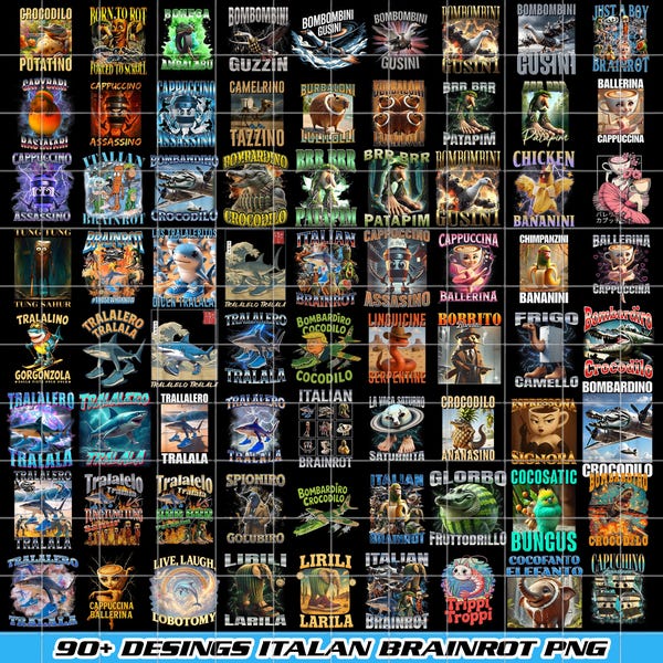 Italian brainrot card - Etsy Italia