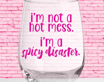 Hot Mess Glass - Etsy