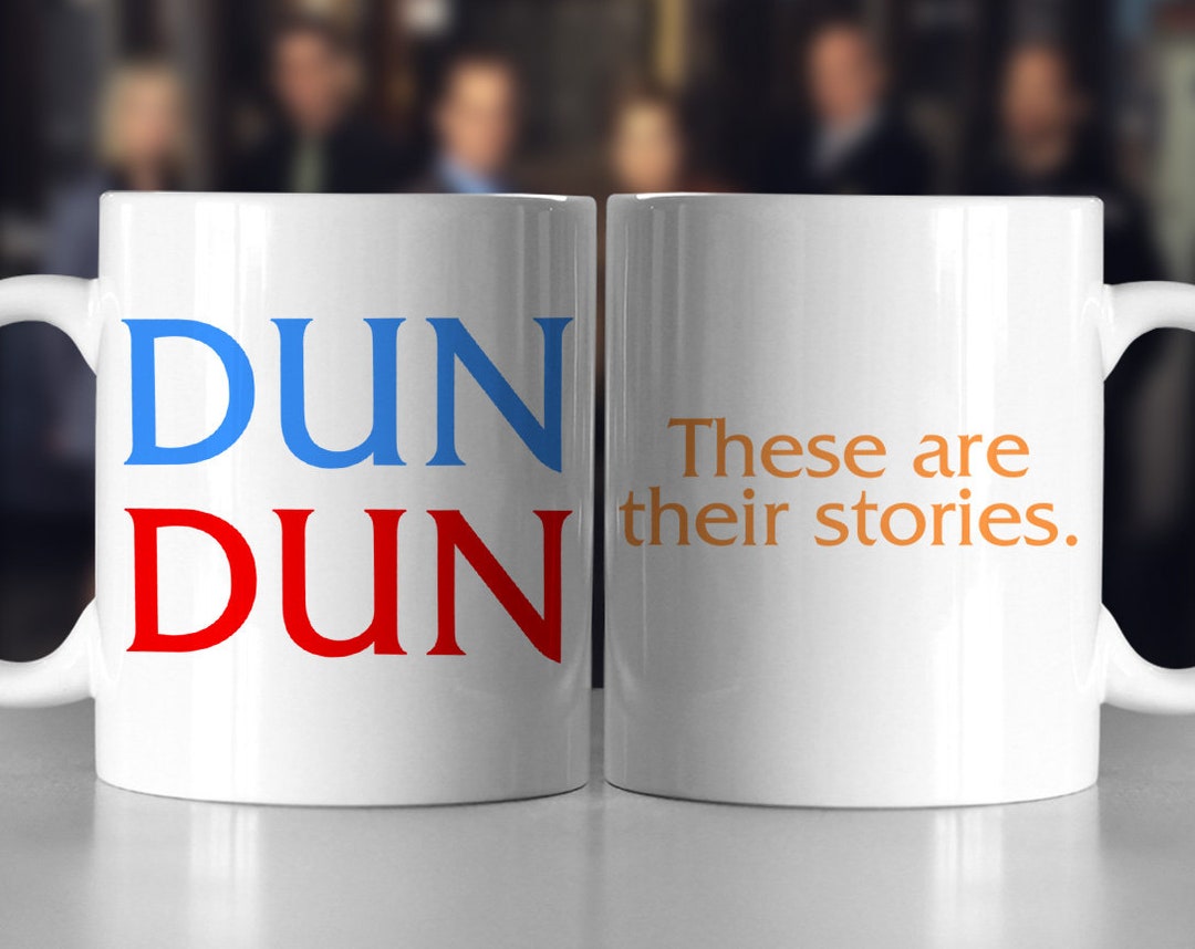 Law and Order SVU Mug, Dun Dun, These Are Their Stories, Color Accent ...