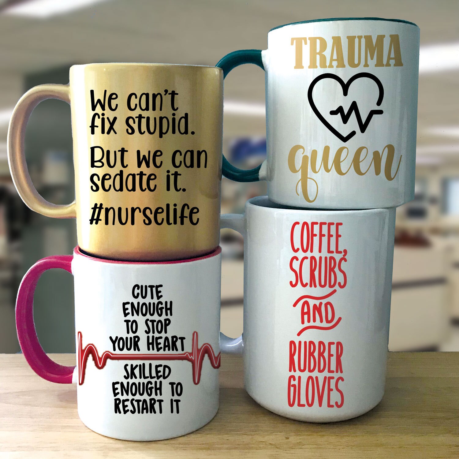 Nurse Mugs 4 Designs to Choose From 11oz or 15oz - Etsy Singapore