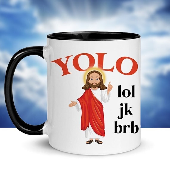 Yolo Easter Memes Funny Jesus Easter Yolo Jk BRB Texting Digital