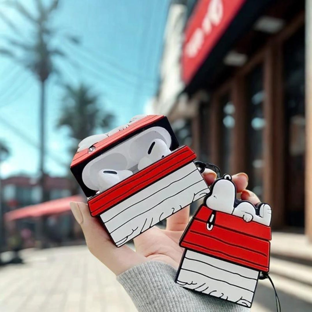 MINISO Snoopy Airpods Case Pro 1 2 3 | Cute Cartoon Silicone Cover ...