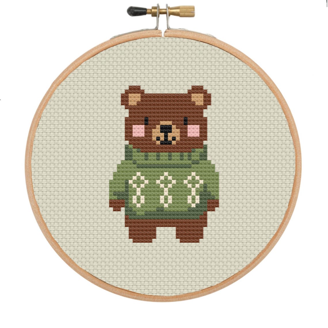 Woodland Winter Animals – 5 Patterns – Winter Animal Cross Stitch ...