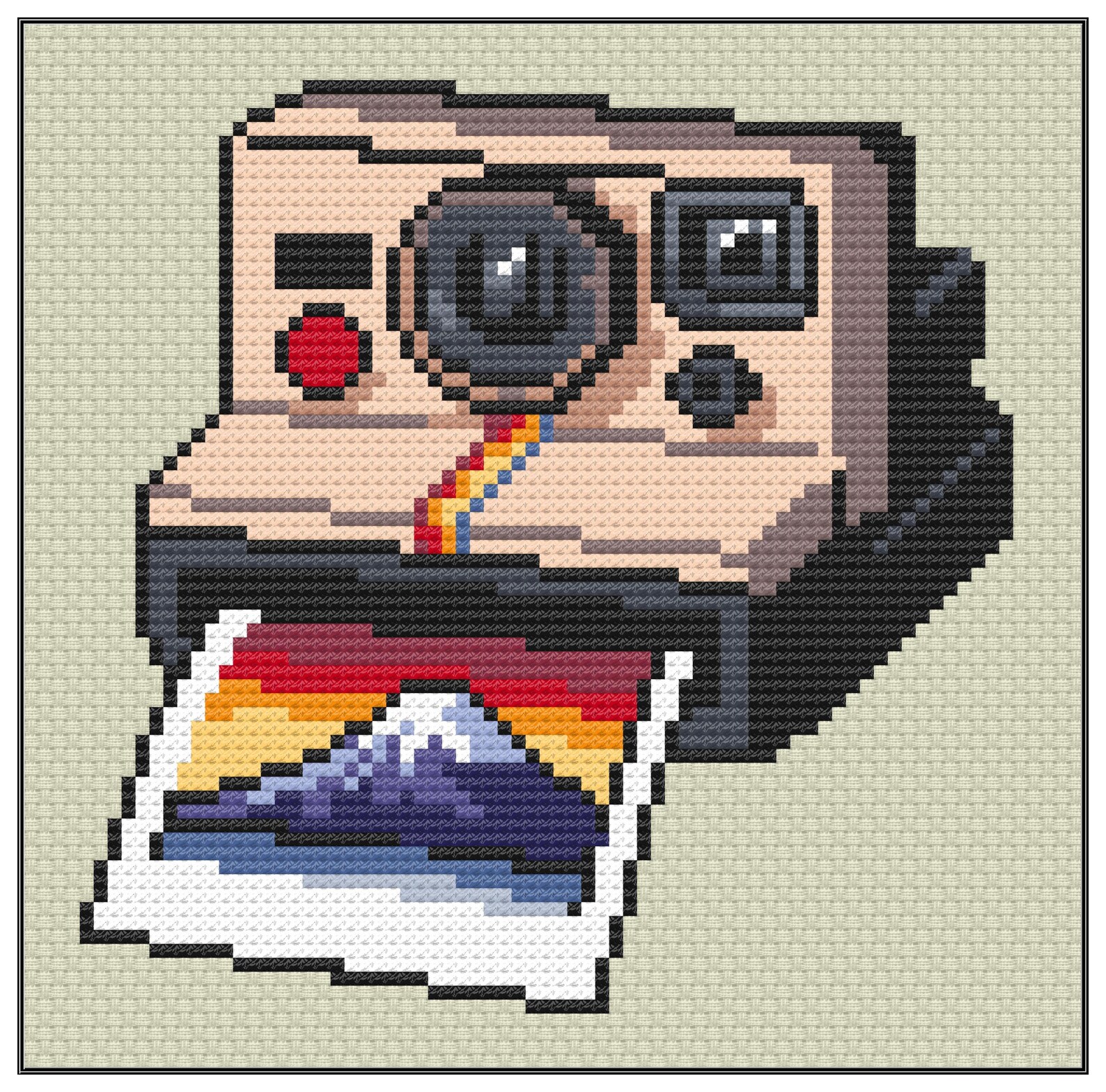 Snapshot of Color – Retro Instant Camera Cross Stitch Pattern PDF ...