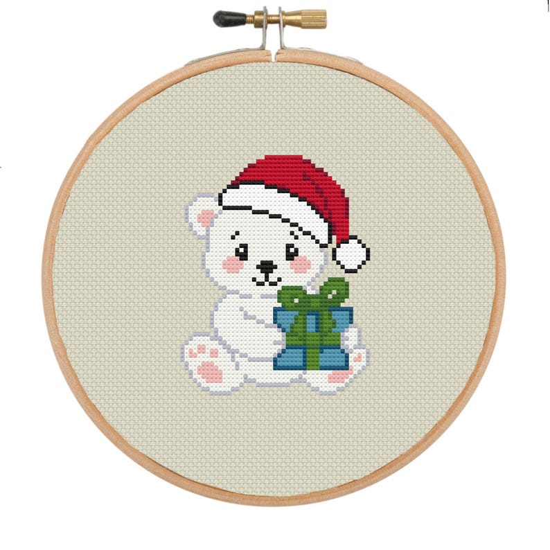 Yuletide Critters – Polar Bear, Penguin & Mouse Cross Stitch Pattern ...