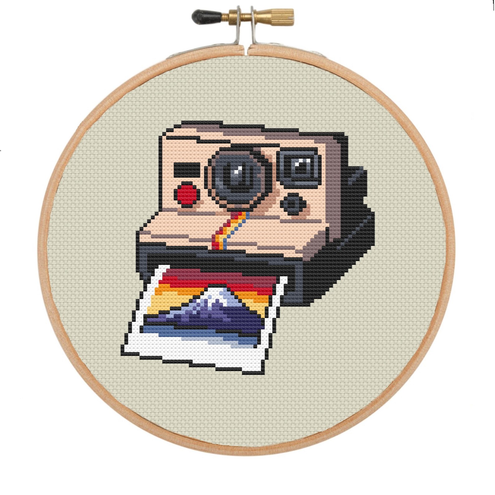 Snapshot of Color – Retro Instant Camera Cross Stitch Pattern PDF ...