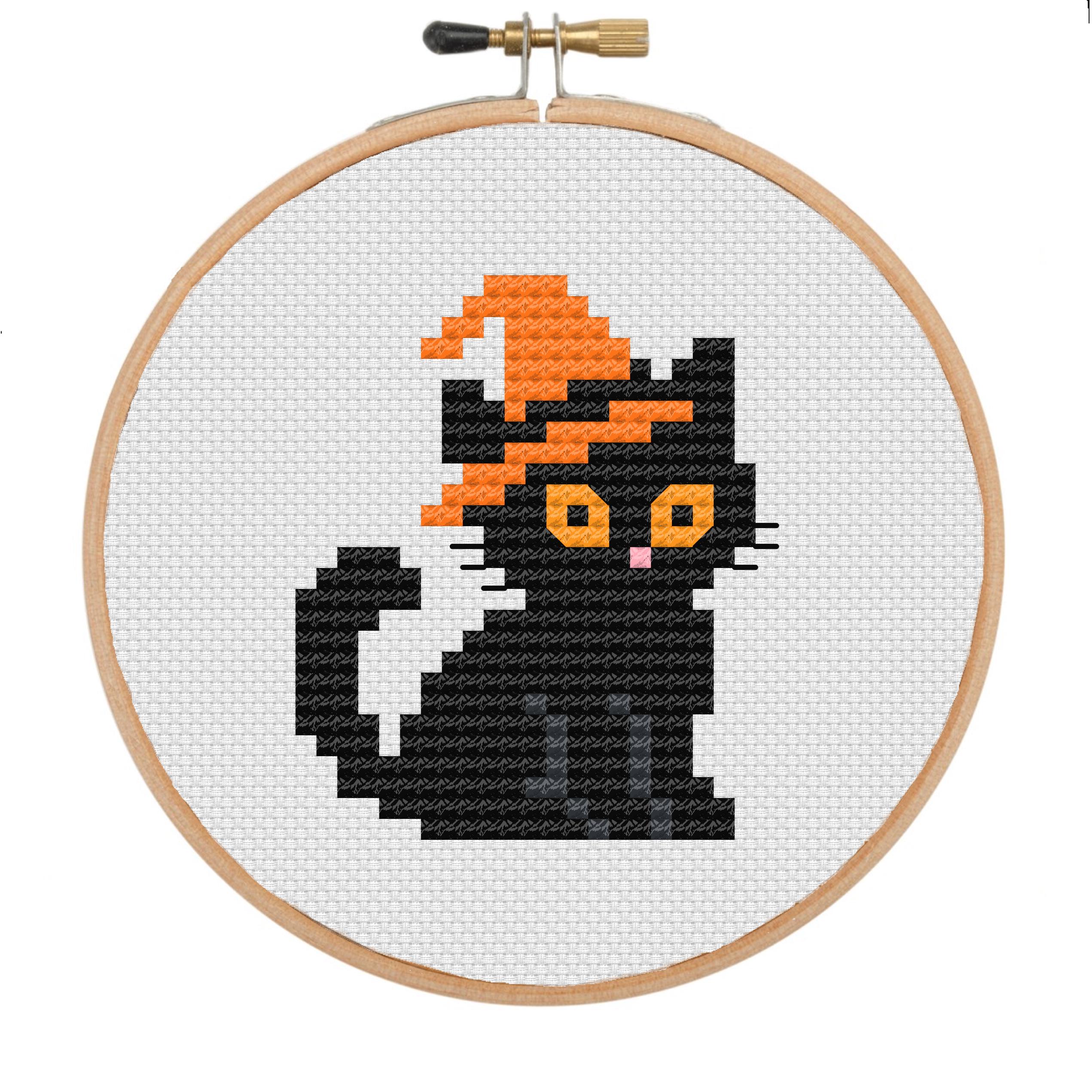 Halloween Cats – 4 Patterns – Halloween Cross Stitch Pattern Bundle PDF ...