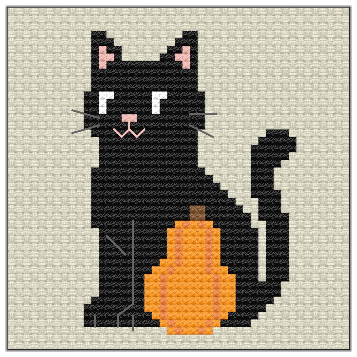 Autumn Stitch Trio – 3 Patterns – Fall Cats Cross Stitch Pattern Bundle ...