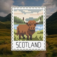 Scottish Thistle Cross Stitch Pattern: Floral Design (PDF Pattern) - Etsy