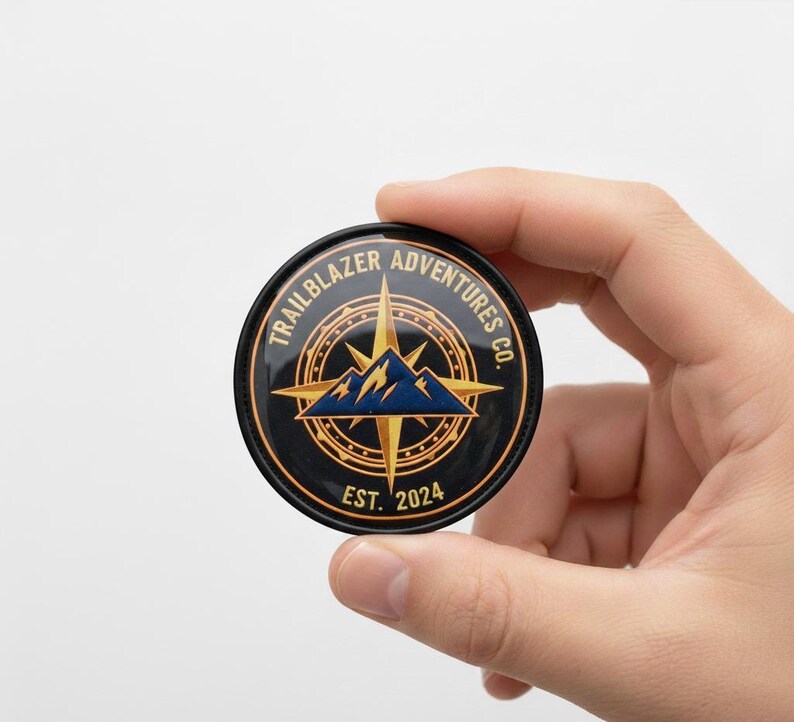 Custom UV DTF Patch Sticker | Personalized 3D Raised Logo Decal | Waterproof Permanent Vinyl for ...