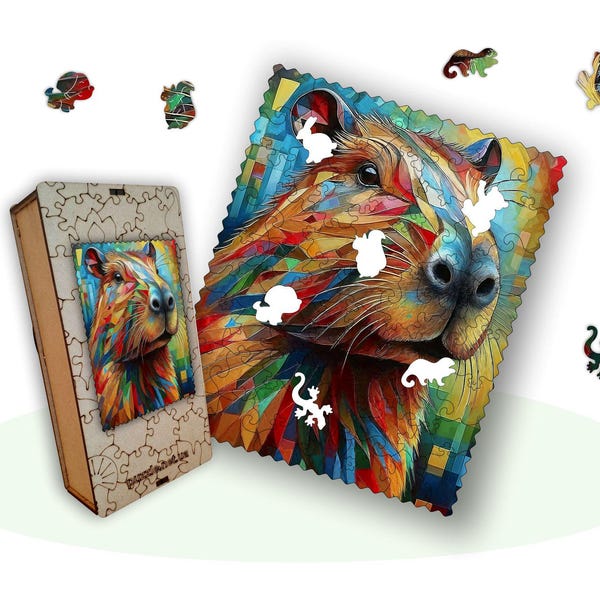 Capybara Jigsaw Puzzle - Etsy UK