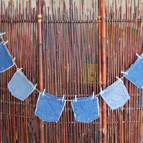 Denim Garland - Etsy