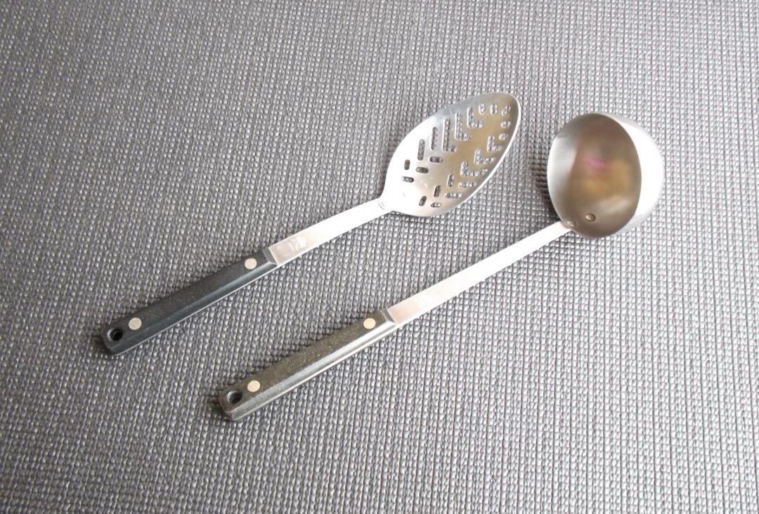 Full Tang EKCO Flint Stainless Vanadium Utensils, Vintage Ladle and ...