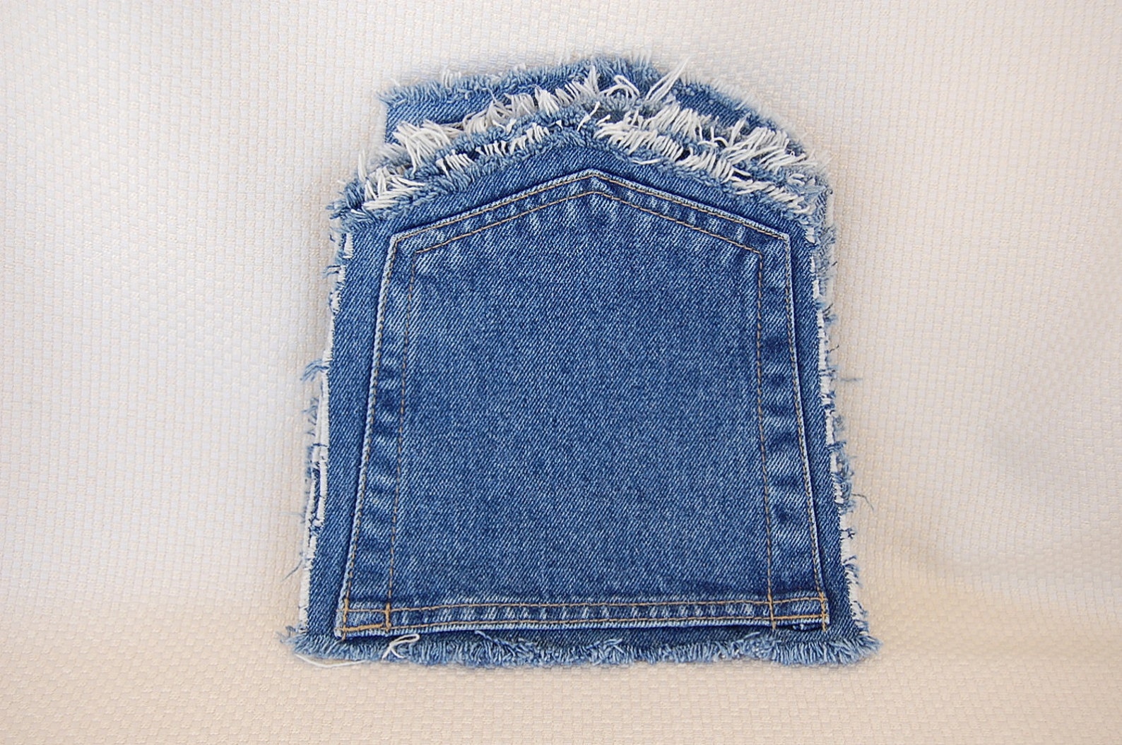 Set of 4 Denim Pocket Coasters, Chose Black Jeans or Blue Jeans ...