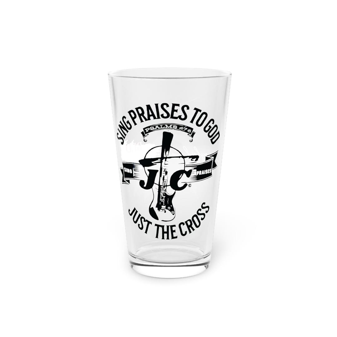 Just the Cross, JTC, Faith-inspired Pint Glass, Religious Gift for ...
