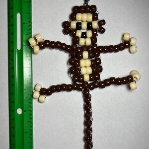Monkey Pony Bead Key Chain - Etsy