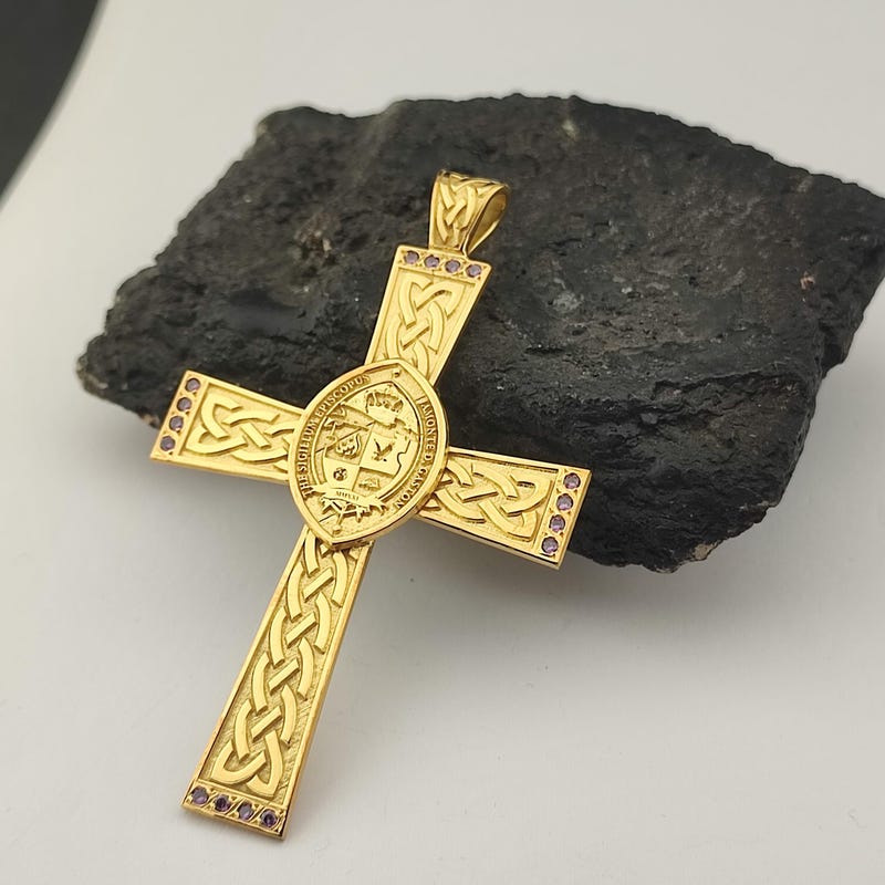 Amethyst Cross Large - Etsy