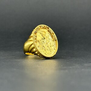 Custom Pope Francisco Silver Fisherman Ring • Pope Cross Ring, Saint ...