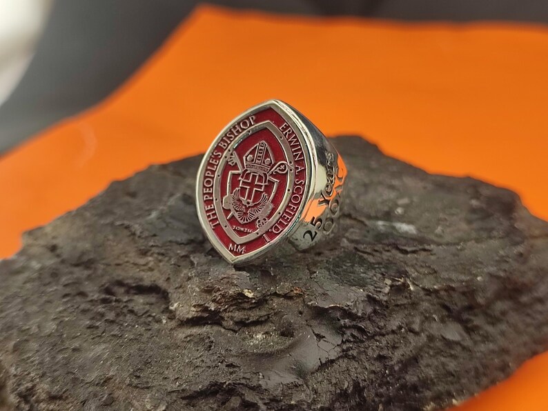 Custom Episcopal Bishop Seal Ring – Sterling Silver Clergy Ring With ...