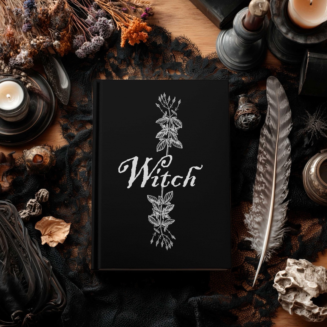 Hardcover Witch Journal: Spellbook Grimoire, Gothic Witchy Notebook - Etsy