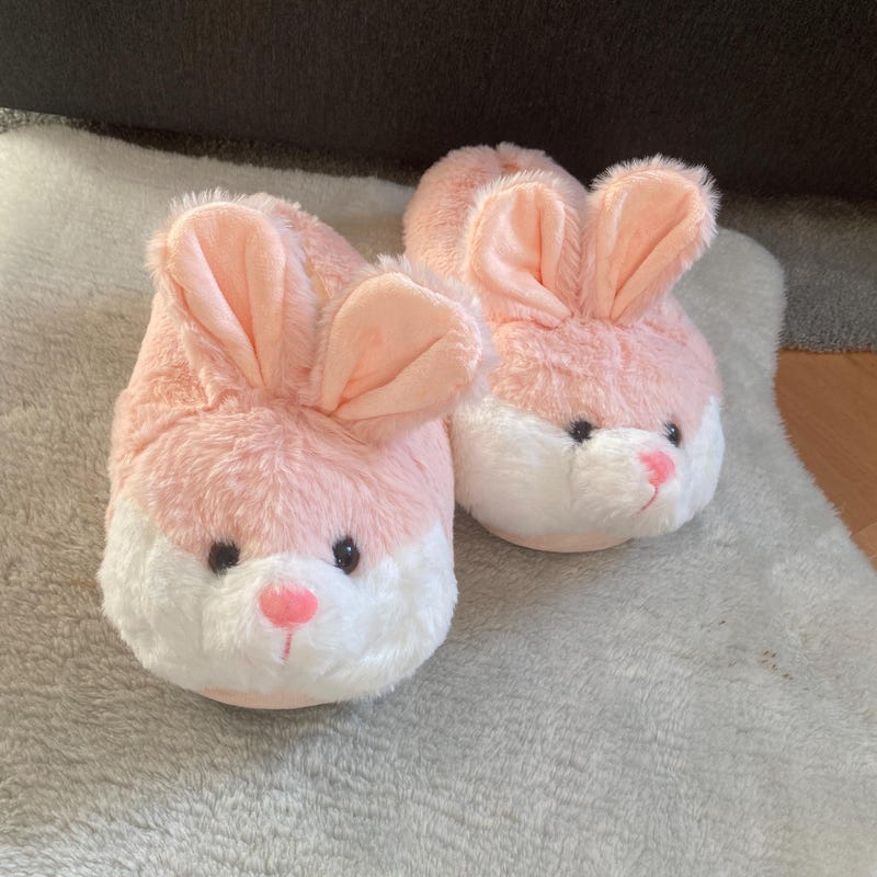 Bunny Slippers - Etsy