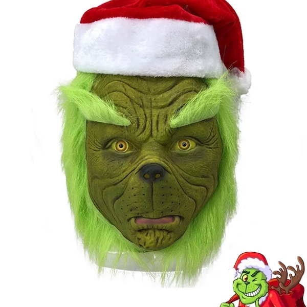 Grinch Mask - Etsy UK