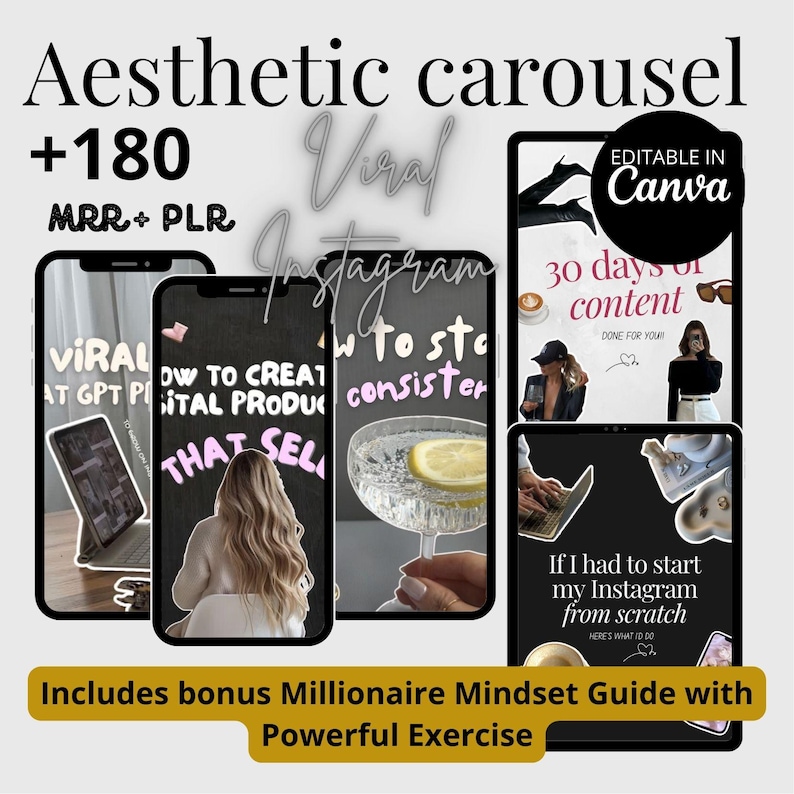 Viral Aesthetic Carousel Templates for Instagram, Trend 2026 (canva ...