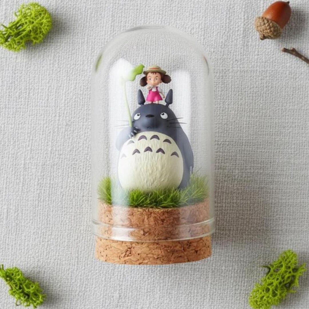 My Neighbor Totoro Terrarium Diorama, Studio Ghibli Inspired Figure ...