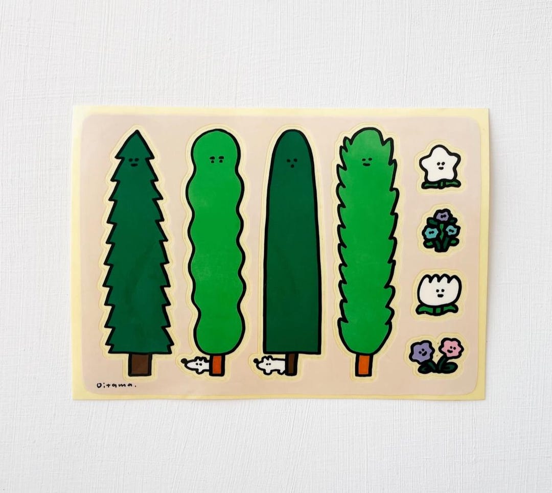 Grove Sticker Sheet - Etsy