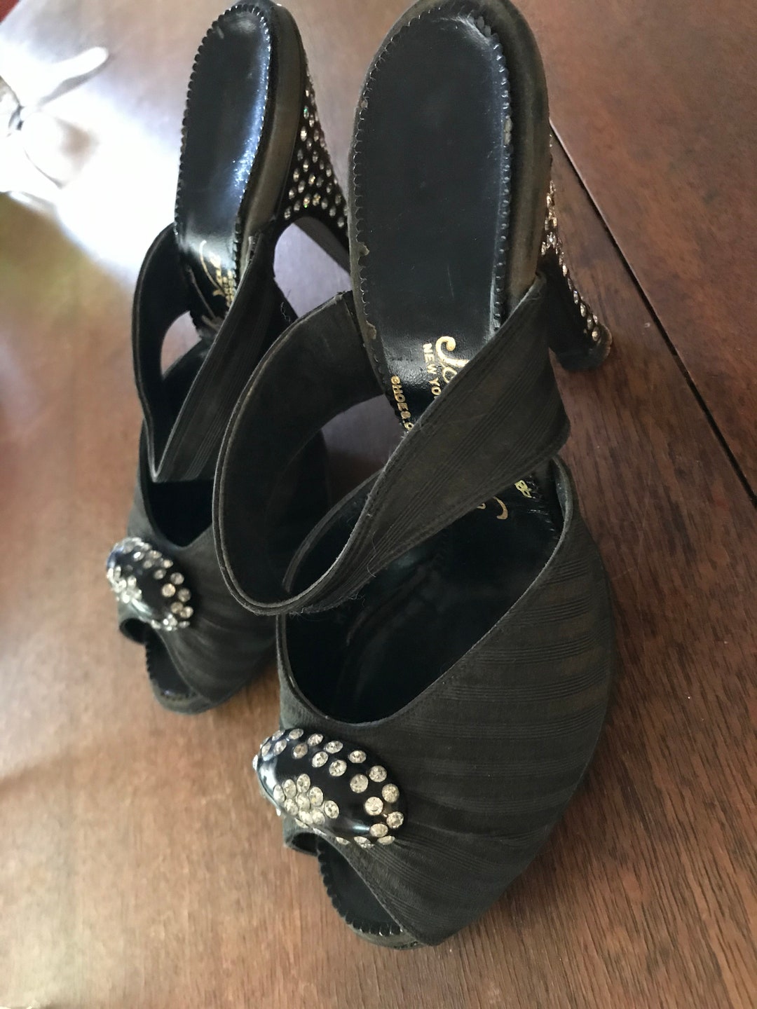 Vintage 1950s Rhinestone Pin up Shoes by Josef Du Val - Etsy