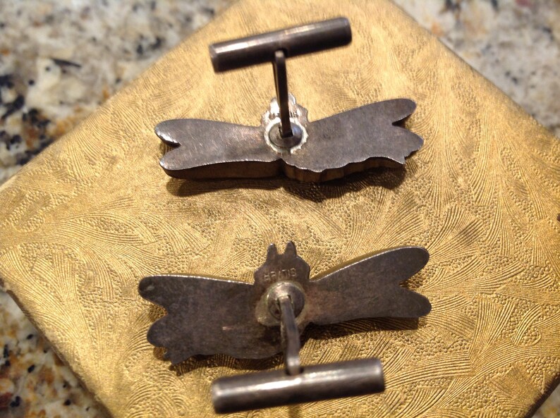 Large Japanese Menuki Dragonfly Cufflinks - Etsy