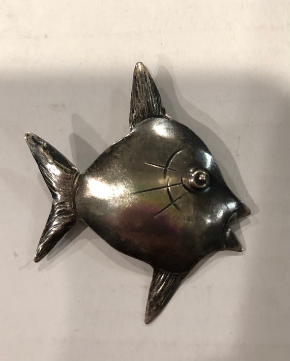 Vintage signed angel fish - Gem