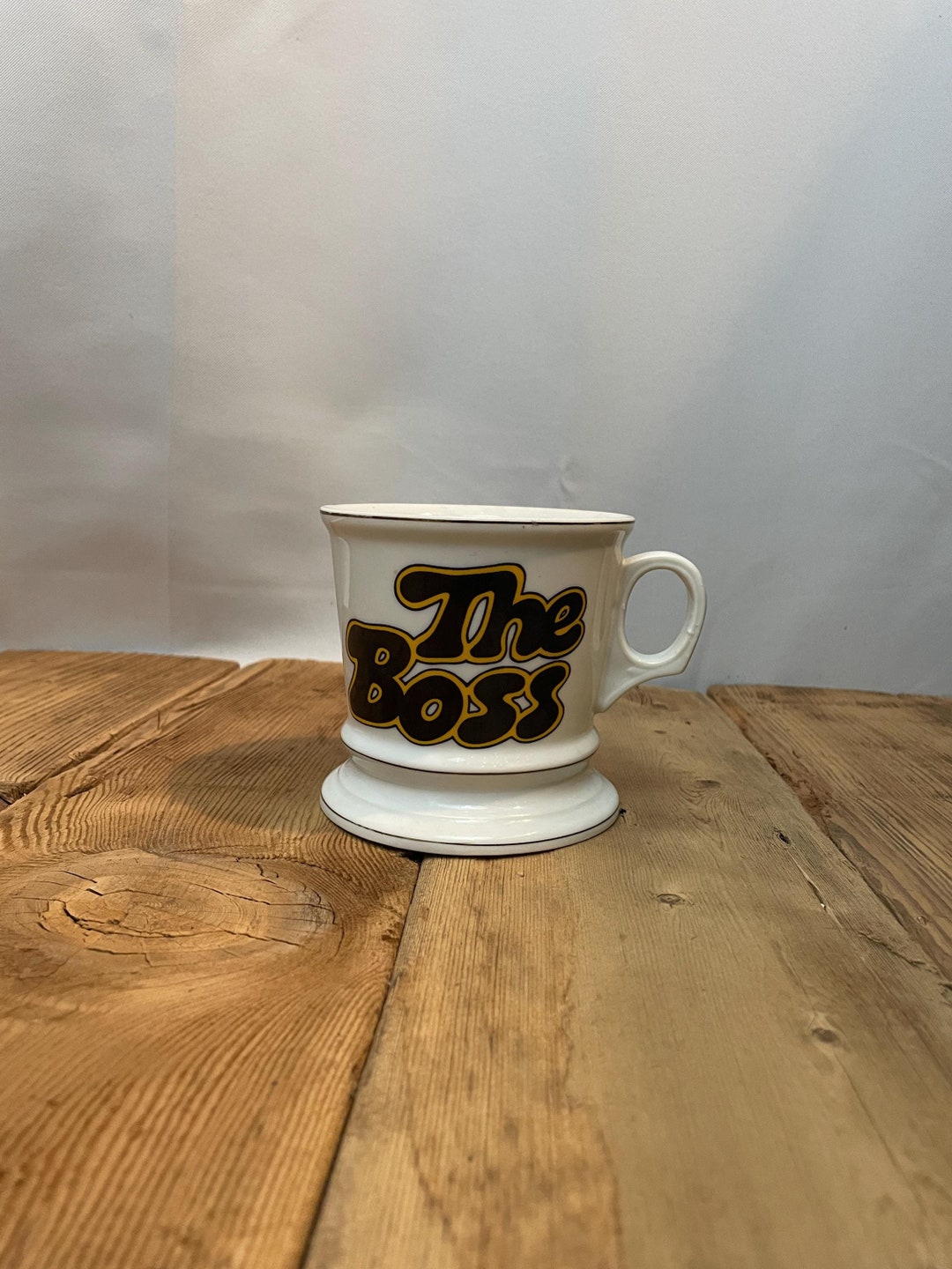The Boss Coffee Mug Tea 1970s Vintage Gag Gift for Manager Coworker ...