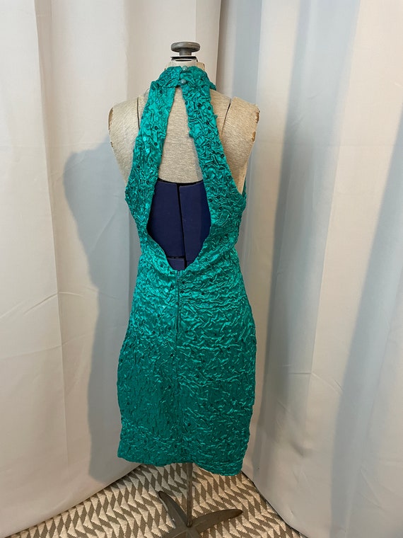 1980s Mini Satin Princess Ariel Formal Gown Party Dre… - Gem