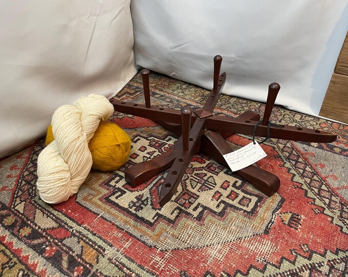 Yarn Swift Knit Crochet Weaving Gift for Maker Amish Style Hand Turned ...