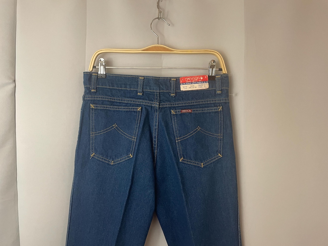 Vintage 1980s Sasson Jeans: Deadstock Slim Straight Denim, Size 32 - Etsy