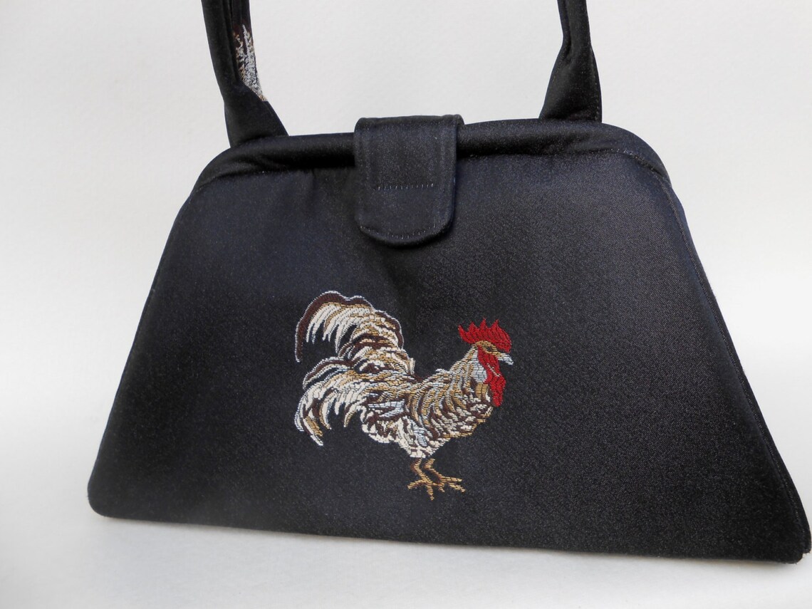 Black Rooster Handbag - Etsy